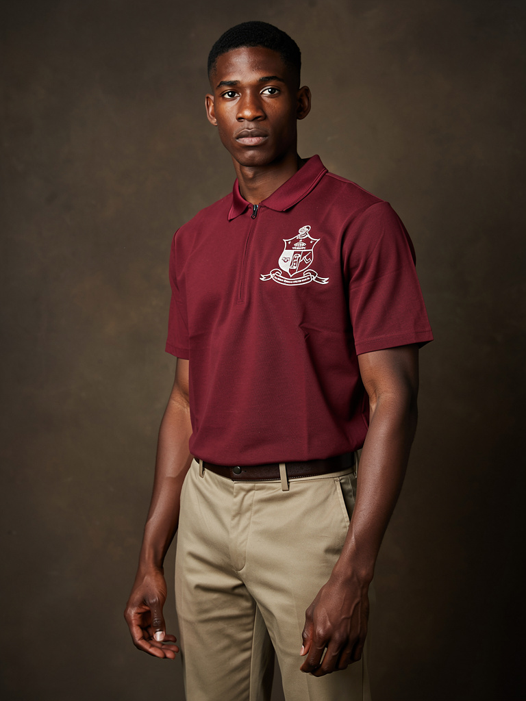 Kappa Alpha Psi Polo Shirt - Iconic Spring Wine Design for Style – NUPE ...